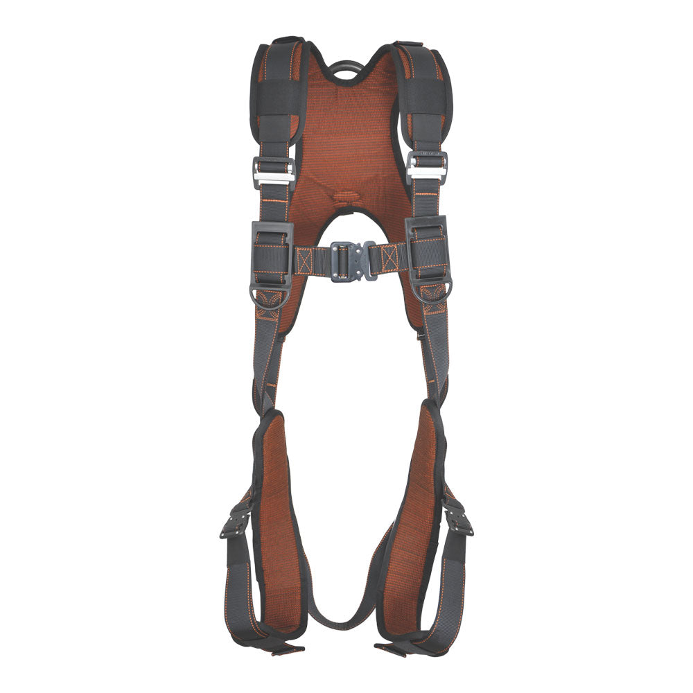 PALMER SAFETY HARNESS 5PT., QCB, PADDED BACK & LEG, BACK D-RING, BLACK ...